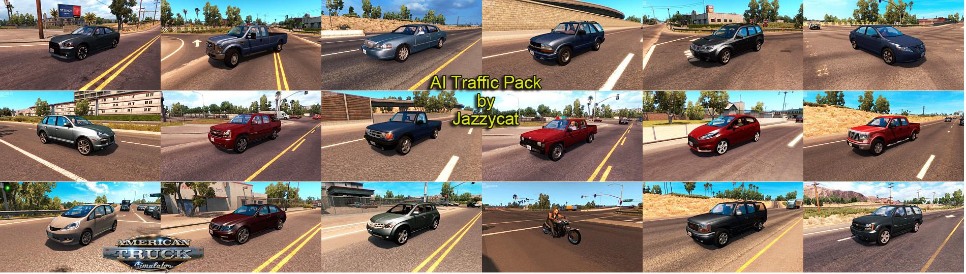 AI Traffic Pack by Jazzycat v1.4 - ATS Mods
