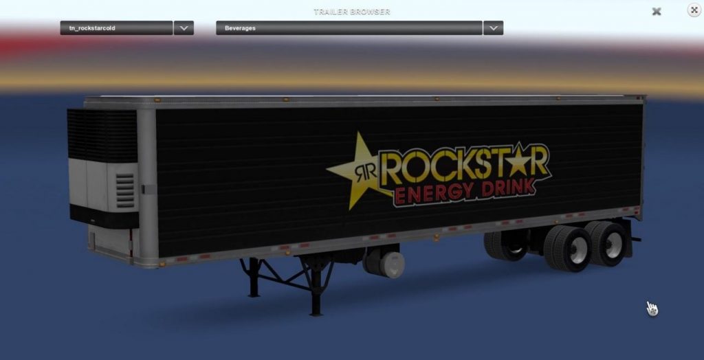 Rockstar Energy reefer trailer - ATS Mods