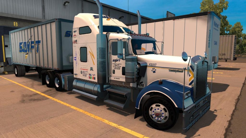 Swift Transportation Kenworth W900 Skin [Updated] - ATS Mods