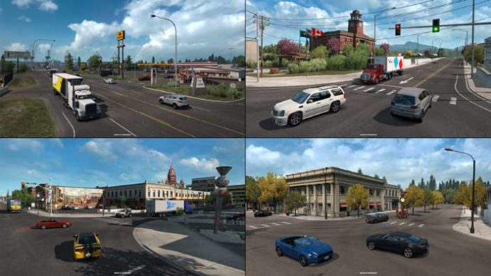 ATS New Washington DLC Cities - ATS Mods