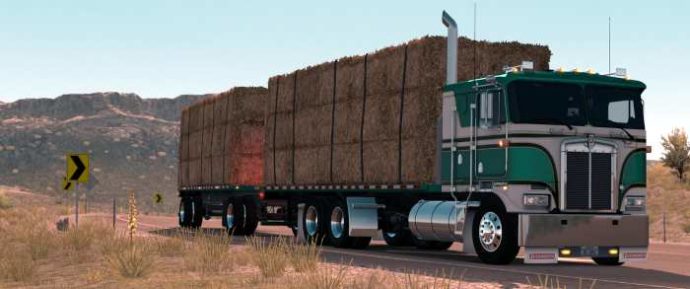 Flatbed Truck and Trailer Add-on K100E - ATS Mods