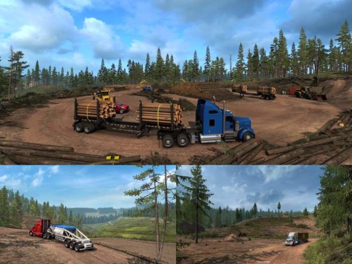 ATS Idaho DLC: log industry - ATS Mods