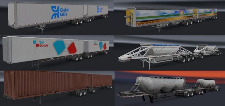 Freight Market SCS Turnpike Doubles - ATS Mods