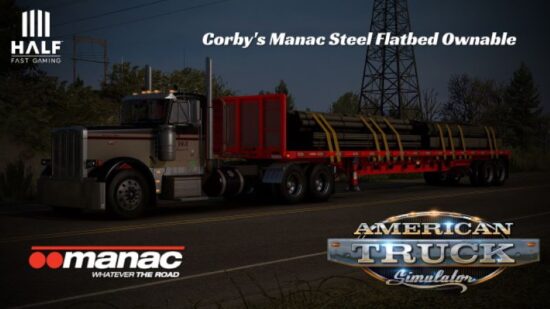 Manac Steel Flatbed - ATS Mods