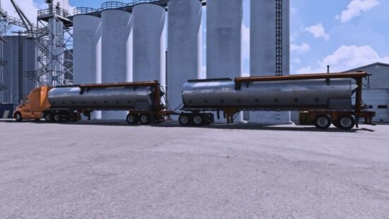 SCS Bulk Feed Trailer Double - ATS Mods